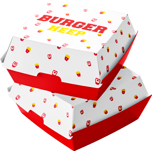 Order Custom Burger Boxes Wholesale - Urgent Boxes