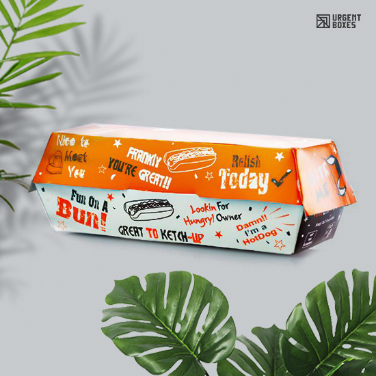Shape your brand with Custom Printed Hot Dog Boxes and Trays